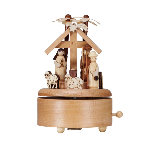 Wood Nativity Music Box – Bungalow Home Furnishings