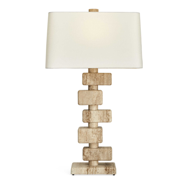 Travertine Stack Lamp – Bungalow Home Furnishings