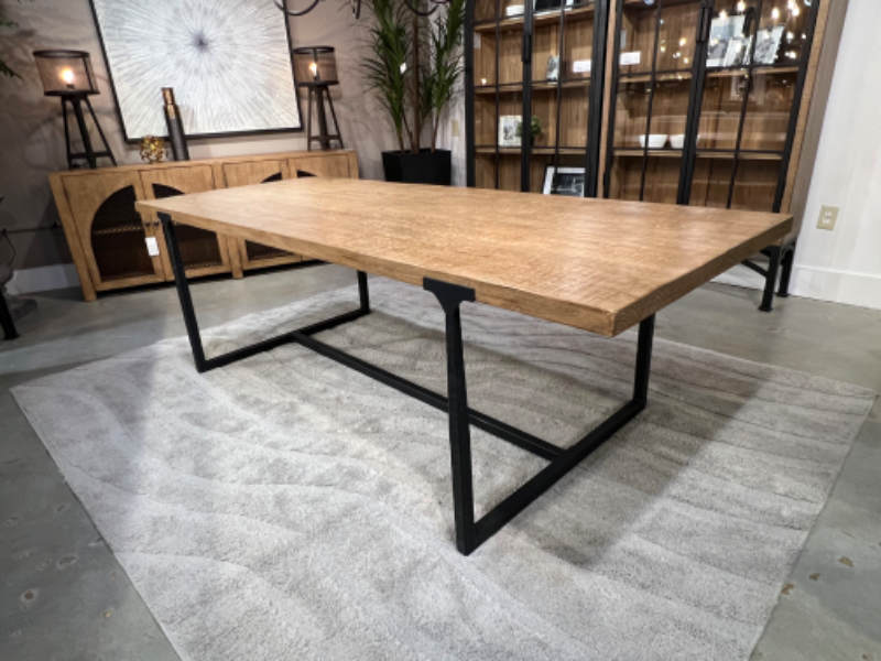 Elena Dining Table 96? - Antique Natural – Bungalow Home Furnishings