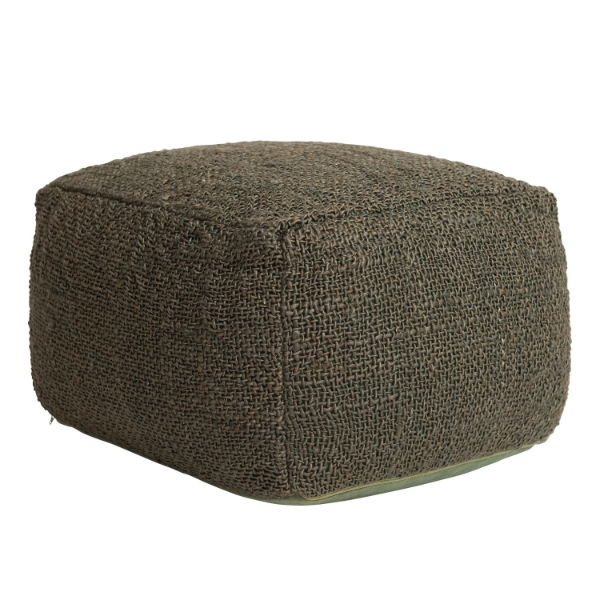 Woven Pouf-Olive Green – Bungalow Home Furnishings