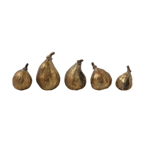 Gold Figs, Set of 5 – Bungalow Home Furnishings