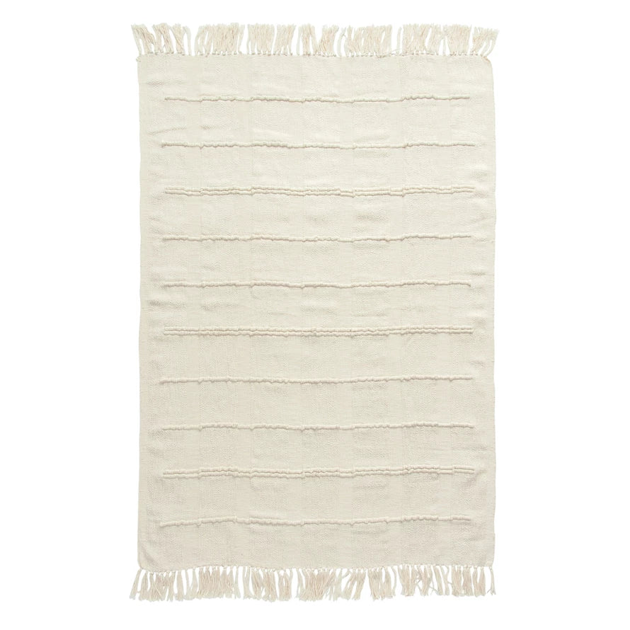 Cream Chenille Throw – Bungalow Home Furnishings